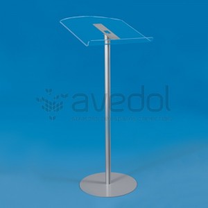 Púlpito com Suporte Leitura Cor Cinza RAL9006